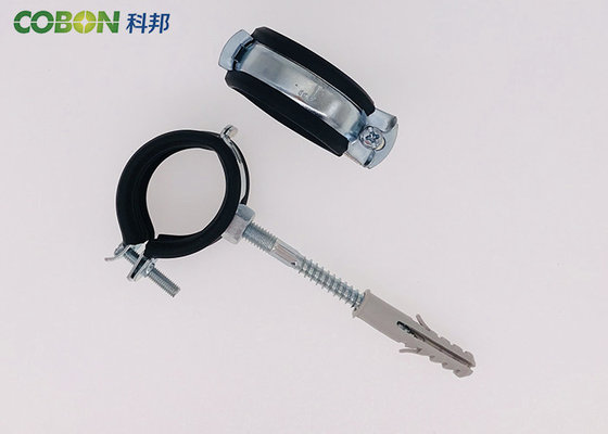 Epdm Rubber Clamps For Pipes , One Screw Fixing Pipe Clamp With Rubber Lining