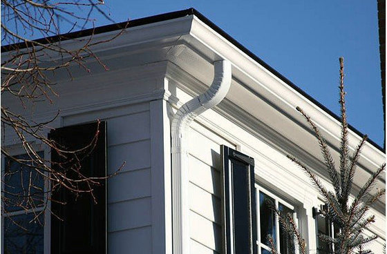 China 5.2 Inch Dual Wall PVC Rain Gutter , Rainwater Drainage System distributor
