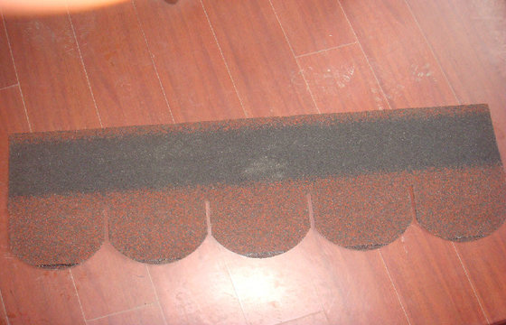 Fish Scale Asphalt Shingles for house roofings / architectural roof shingles for sale