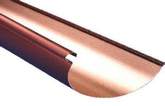 China Metal Half Round Rain Gutters Durable U Type For House Roofing Water Carrying distributor