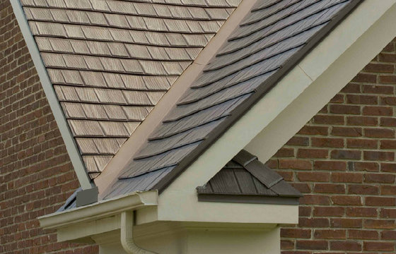 China Durable Lightweight Stone Chip Coated Steel Roof Tiles , Architectural classic roofing tiles distributor