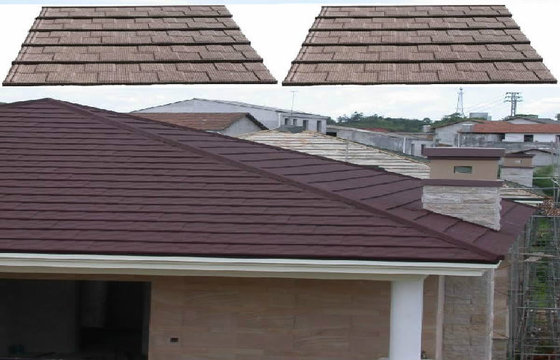 China Colorful Environmental Shingle Lightweight Metal Roof Tiles For resort Masion distributor