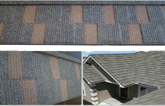 China Durability Flat Grid Colorful Metal / Steel Roofing Tile Asphalt Roof Shingles distributor