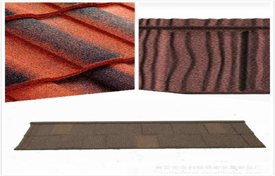 China Circular Wood Grain Stone Coated Roofing Tiles House Roof Tiles distributor