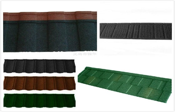 China Aluminum Coating Stone Lightweight Metal Roof Tiles / circular outdoor roofing shingle distributor