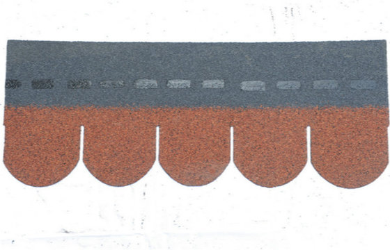 Best 2.6mm Roofing Fish Scale Asphalt Shingles Colorful With Bitumen Mastic Strip