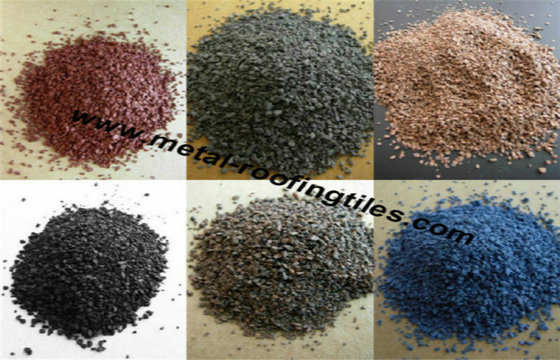 China Sea Blue / Light Yellow / Dark Roof Granules , Ceramic Colorful Granule distributor
