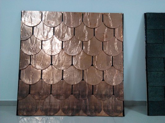 China Copper Roofing Shingles , Plane Standard Type Color Roof Shingles distributor