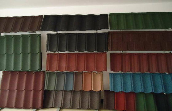 cheap Circular Aluminum / Zinc Colorful Stone Coated Metal Roofing Tile / outdoor hotel roof tile