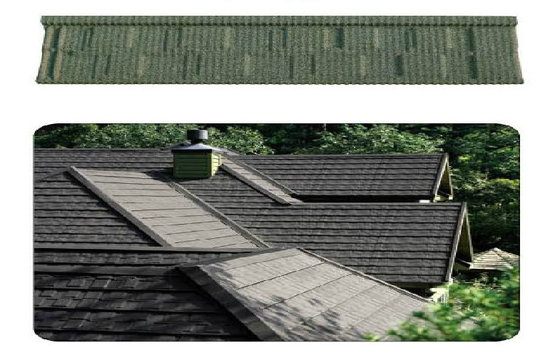 cheap Decorative Grid Lightweight Metal Roof Tiles / Roman villa roofing tiles