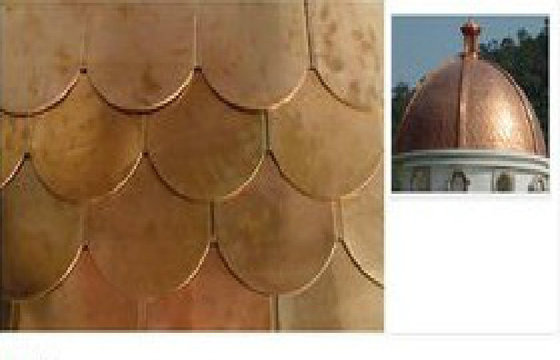 cheap Copper Fish-scale Asphalt Roof Shingles / Asphalt Roof Tiles