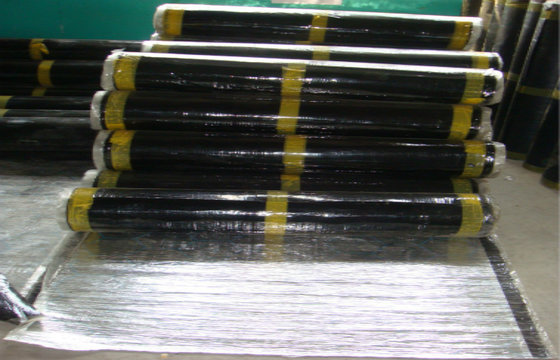 cheap Single Side Waterproof Membranes Self-Viscous With Aluminum Cover , SBS Elastomeric