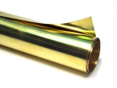 Bright 0.01mm 0.02mm 0.5mm Brass Foil , metal Alloy Foil for Decorative Objects