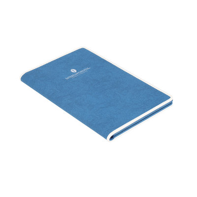 hotel leather sets blue / white pu compedium folder  for 5-star hotel guest supply