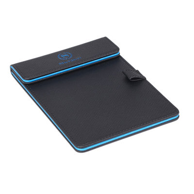 Fire resistance black/ blue pu tissue box hotel room supplies