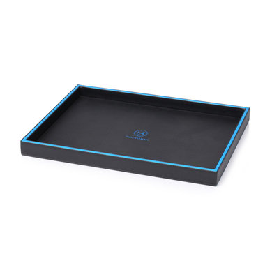 odm blue black faux leather service directory folder for 5 star motel