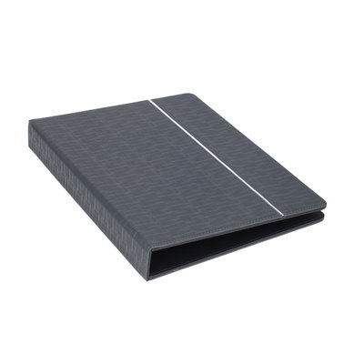 Free sample wholelsa manufacturer dia 225*270mm round shape double layer trash bin hotel leather