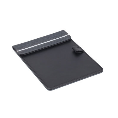 Free sample wholelsa manufacturer dia 225*270mm round shape double layer trash bin hotel leather