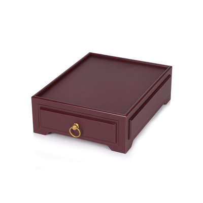 155*70*75mm coffee  acrylic sachet box for 5-star hotel bathroom