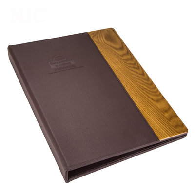 brown luxury trapezoid faux leather hotel room trash cans manufacturer for hotel amenities