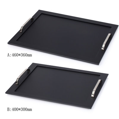 5-star hotel black acrylic amenities tray