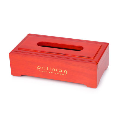 Free sample hotel red acacia wooden serving tray for room