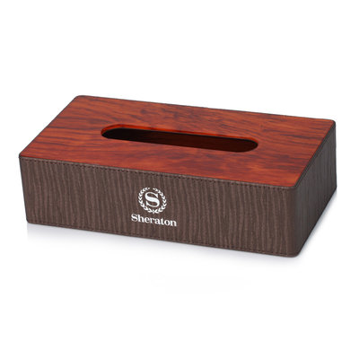hotel bathroom accesories 210*270*85mm brown acrylic consumable box  for 5-star hotel