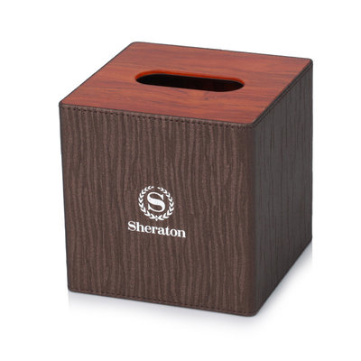 hotel bathroom accesories 210*270*85mm brown acrylic consumable box  for 5-star hotel