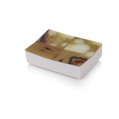 Hotel resin product bathroom accessories resin towel tray/tissue box