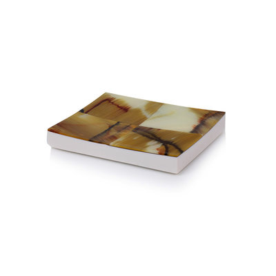 Hotel resin product bathroom accessories resin towel tray/tissue box