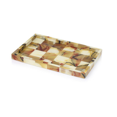 Hotel resin product bathroom accessories resin towel tray/tissue box