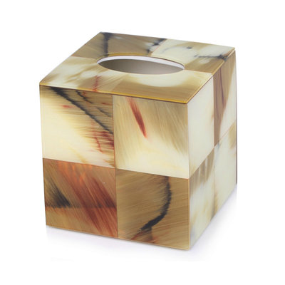 Hotel resin product bathroom accessories resin towel tray/tissue box