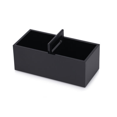 Factory custom wholesale high quality black acrylic square tissue box hotel supply