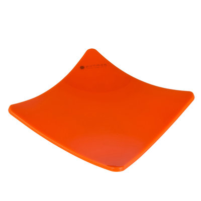 Custom orange  pmma acrylic decorative trays manufacturer for hotel supply