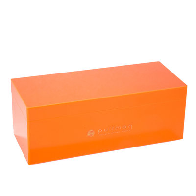 Custom orange  pmma acrylic decorative trays manufacturer for hotel supply