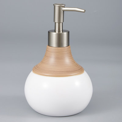 wooden white resin round soap dish for 5-star hotel bathroom accessories