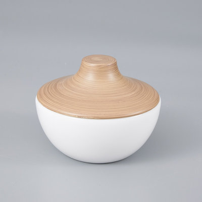 wooden white resin round soap dish for 5-star hotel bathroom accessories