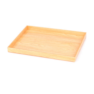 Customized wooden color acrylic rectangular tissue cover for 5-star hotel