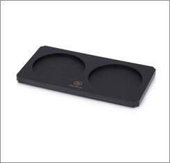 Free sample black acrylic  150*70*60mm tea coffee holder for 5 star Sheraton hotel