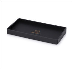 Free sample black acrylic  150*70*60mm tea coffee holder for 5 star Sheraton hotel