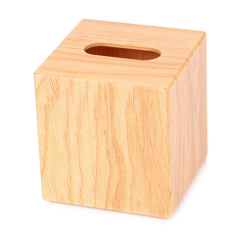 hotel bathroom accessories Bespoken wooden acrylic square tissue cover for 5-star hotel