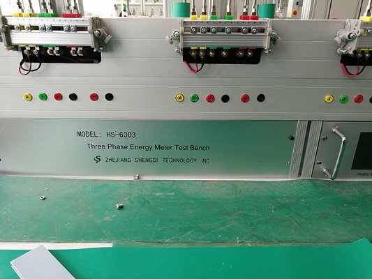 HS-6303 Three Phase energy meter test bench,Reference meter 0.05% Class,Current:0~120A,Voltage:30~300V