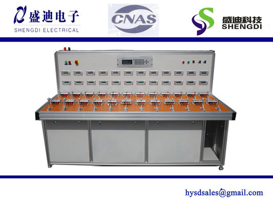 24 meters Single Phase Watthour Meter Test Device,0.05% accuracy class,Max.120A,Integration type,mechanical Static meter