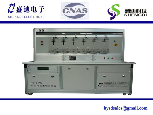 6 Position Single Phase Energy Static Meter Test Bench RS485 Communication port 0~100A current