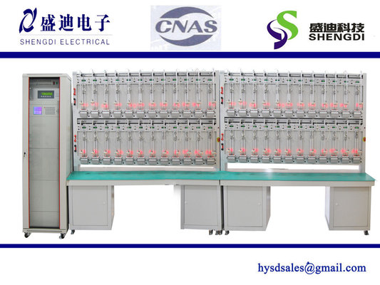 48 position single phase energy meter test bench,0.1% Accuracy class.1-4,3-2 double CIRCUIT current meter for INDIA