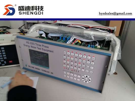 Three phase portable energ meter test bench HS-3303p 0-120A current,20-300V(600V option) ,1-3 Position