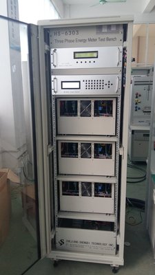 HS-6303 Single Phase & Three Phase KWH Meter Test Bench,16 Position,0.01~100A current,0.05% accuracy