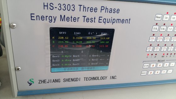Single Three Energy Meters Test Equipment,1-3 places,0.05% accuracy,Small sized portable,5mA~120A output current range