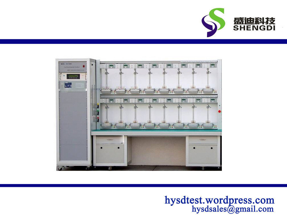 HS-6303 Three Phase energy meter test bench,Reference meter 0.05% Class,Current:0~120A,Voltage:30~300V