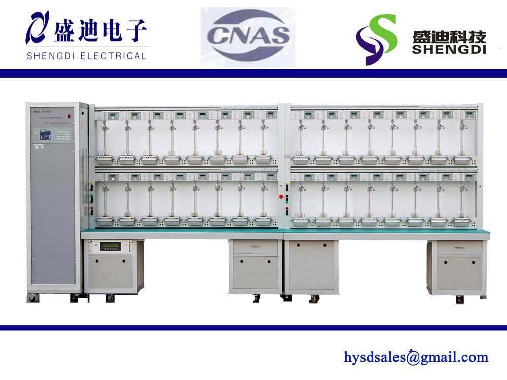 HS-6303 Three-Phase Meter Testing Bench 32 position 1ø, 60A,220V or 100A,220V or 3ø, 100A,440V or 3ø, 4w 5A, 110V meter